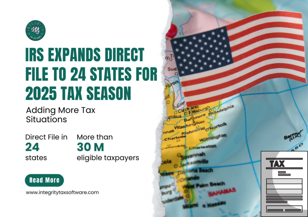 IRS Expands Direct File to 24 States for 2025 Tax Season, Adding More ...